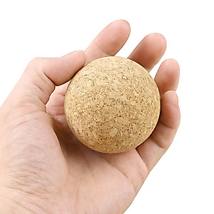 Wine Cork Ball,3 Pieces Wooden Cork Ball Stopper for Wine Decanter Carafe Bottle Replacement (2.4 Inch/ 6.1 cm)