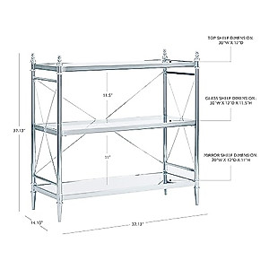 Linon Console Chrome