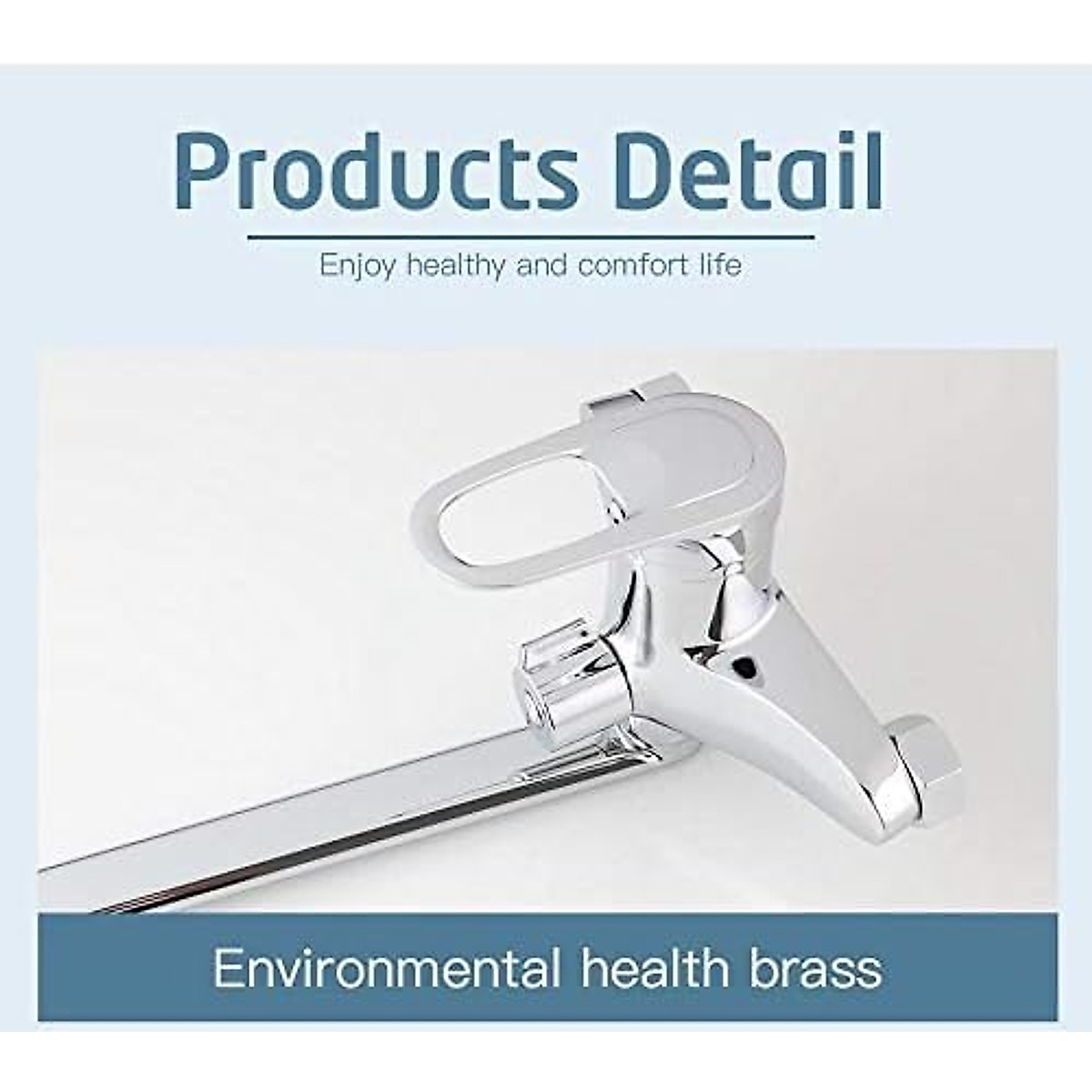 TECKI Kitchen Taps A Set 30cm Length Outlet Rotated Brass Body Bathroom Shower Faucet Four Handle Options Bathtub Faucet Bath Water Mixer