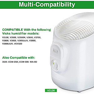Future Way 6-Pack WF2 Humidifier Filter Compatible with Vicks V3900, V3100, V3700, Kaz WF2 V3100 Humidifiers