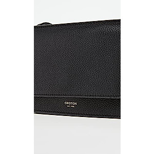 Oroton Women's Margot Mini Crossbody Bag, Black, One Size