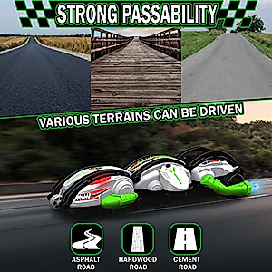 LEAMBE Remote Control Car RC Cars, RC Stunt Snake Car 360°Roll Toys for Boys Age 8-12, Outdoor Toys Car Racing Games