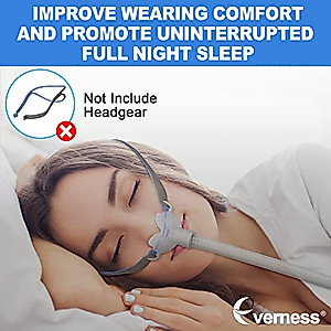 Everness 2 Packs Replacement Set for P10 Series, Includes 2PCS Cushions (M) & Most You Need in One Pack, Snug Fit & Great Value Replacement Supplies (M)