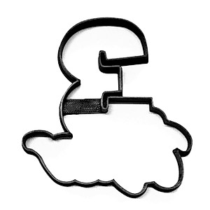 FANCY NUMBER THREE 3 WITH WORD OUTLINE BIRTHDAY ANNIVERSARY COOKIE CUTTER MADE IN USA PR3003
