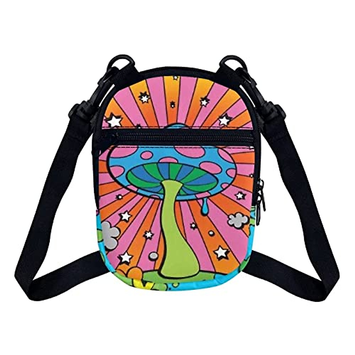 Mumeson Women's Small Corssbody Bags Cute Mushroom Shoulder Bag Wallet for Travel Work School Party Casual Messenger Bag Tote Shoulder Bag Satchel