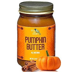 Green Jay Gourmet Pumpkin Butter 19 Ounces - All-Natural, Gluten-Free Fruit Spread - Pumpkin Spread with Pumpkins & Spices - Gourmet Fruit Butter - No Corn Syrup, Preservatives or Trans-Fats