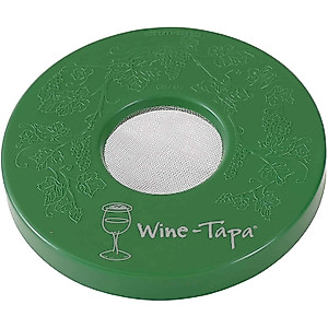 Wine Tapa Drinking Glass Covers-Keep Bugs Away from Wine Glasses Outdoors - Use as Cover for Coffee Mugs, Soda Cans, and Drinking Glasses, Set of 4 No Spill Drink Covers (Cheers)