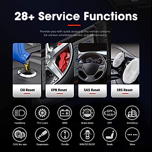 Autel MaxiCOM MK808 Scanner, 2024 Newest Car Diagnostic Scan Tool Same as MX808 MK808Z, All System Diagnosis and 28+ Service, Active Test, Bi-Directional Control, AutoAuth FCA SGW, 21+ Language