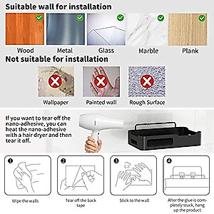 Shower Caddy Shelf Organizer Basket Rack with 2 Hooks, Rust Proof Stainless Steel Bathroom Shelves Shampoo Holder No Drilling Storage Organizer for Bathroom, Dorm and Kitchen. 2-Pack(Black)