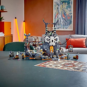LEGO NINJAGO Skull Sorcerer’s Dungeons 71722 Dungeon Playset Building Toy for Kids Featuring Buildable Figures (1,171 Pieces)