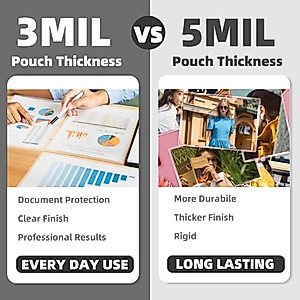 Hartwii 300 Pack Lamintaing Sheets Holds 8.5 x 11 Inch Sheets, 3 Mil Clear Thermal Laminating Pouches 9 x 11.5 Inch Lamination Sheet Paper for Laminator, Round Corner Letter Size