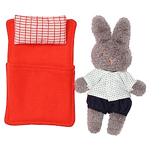Manhattan Toy Little Nook Berry Bunny Stuffed Animal with Removable Clothing, Sleeping Bag & Keepsake Box