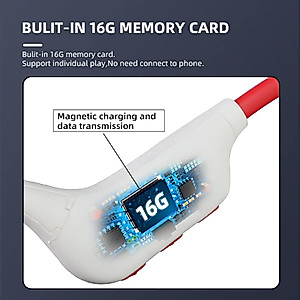 dbcollections Open-Ear Bluetooth Bone Conduction Sport Headphones - Sweat Resistant Wireless Earphones for Workouts and Running - Built-in Mic, with Hair Ban