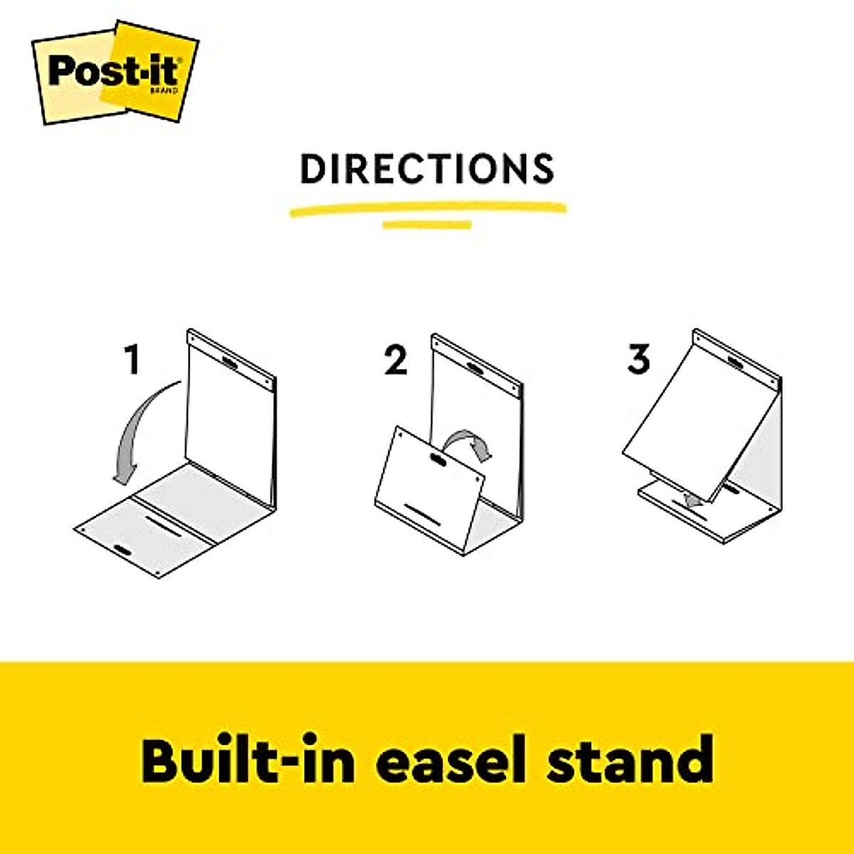 Post-it Doodle Pad, Portable Art Easel, Self-Stick Tabletop Easel Pad, 20 in x 23 in, 20 Sheets/Pad, 2 Pads/Pack (563R-DP)