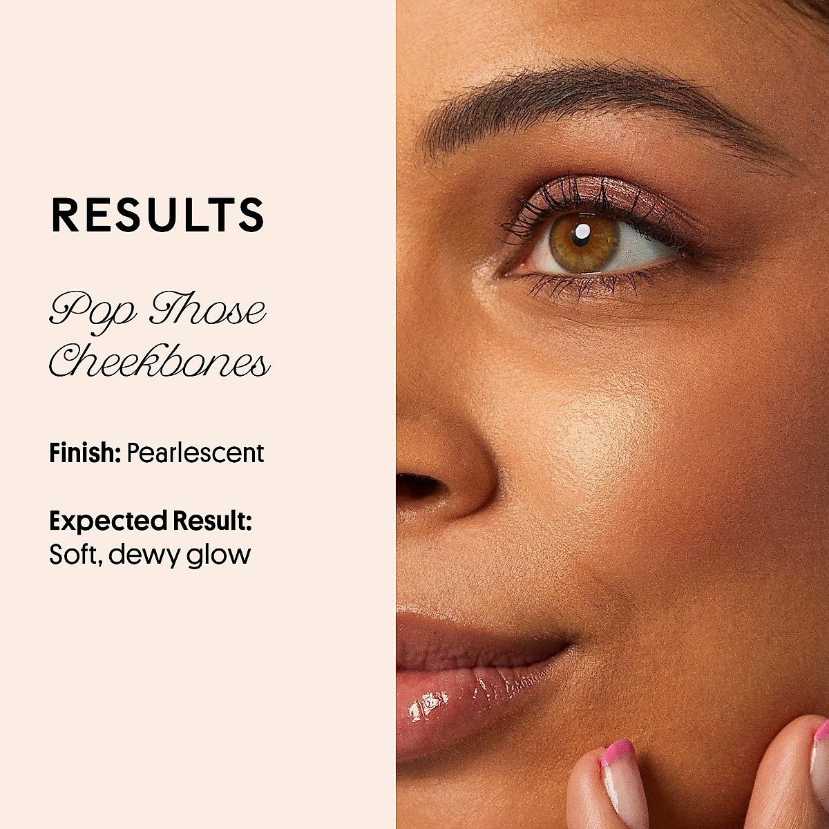 Winky Lux Cheeky Rose, Cream Highlighter with Vitamin E, Gold Highlighter, Makeup Highlighter, Champagne