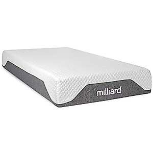 Milliard Memory Foam Mattress 10 inch Firm, Bed-in-a-Box | Pressure Relieving, Classic (Twin)