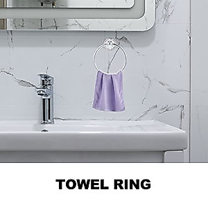 DIKACA Mounted Storage Mount Hangers Contemporary Wall-Mounted Toilet Stainless Hand Rack Holder Practical Accessories Stand Towels Hardware Farmhouse Decorative Organizer Ring