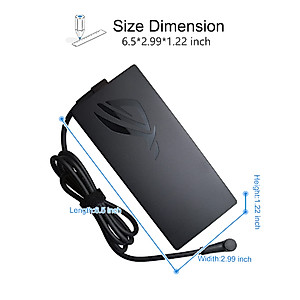 ADP-240EB B 20V 12A A20-240P1A AC Adapter Power Supply 240W for ASUS ROG Zephyrus Duo 15 GX550LXS, M16 GU603HM, ROG Zephyrus G14 G15 G16 S15 S17 G533 G533QS G733QM GA4A01Q Gaming Laptop Charger