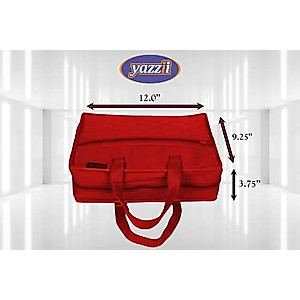 Yazzii 100 Spool Thread Organizer - Thread Holder Organizer - Portable Thread Storage Bag Red