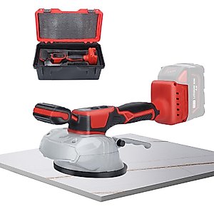 Tile Vibration Leveling Machine for Milwaukee M18 18V Battery, Cordless Tile Vibration Machine Installation Tool 150W Tiler Vibrator Tool with 8 Speed, Suction Cup, Digital Display (Tool only)