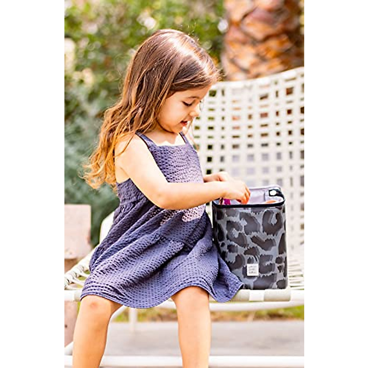 Petunia Pickle Bottom Baby Cooler Bag | Perfect for Baby Bottles and Snacks | Insulated & Reusable Bottle Cooler and Baby Holder | Shadow Leopard