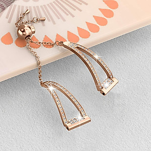 TOYOUTHS Rose Gold Bling Jewelry Bracelet Compatible with Samsung Galaxy Watch Band 4 40mm 44mm/Watch 4 Classic 42mm 46mm/Watch 5 40mm 44mm/Watch 5 Pro 45mm/Active 2 40mm 44mm/Watch 3 41mm/20mm watch