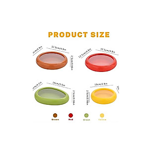 Fruit & Veggie Keepers, Silicone Airtight Containers, 4 Piece Set - Vegetable & Fruit Storage Containers for Fridge