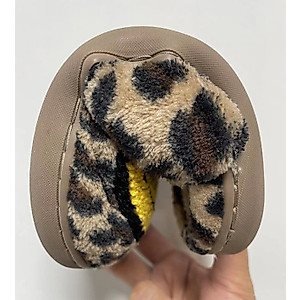 Women's Men's Happy Screw Lightning Happy Face Slippers Love heart-shaped slippers cat slippers Retro Leopard Print Happy Face Memory Foam Soft Plush Slippers Warm Anti-Slip Home Shoes Pink 43-44