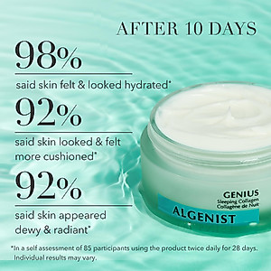Algenist GENIUS Sleeping Collagen Night Cream - Firming Face Cream with Collagen, Collagen Amino Acids and Ceramides for a Visibly Smoother Complexion - Non-Comedogenic Skincare (2oz)