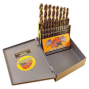 Drill Hog 21 Pc Cobalt M42 Junior Drill Bit Set 1/16" to 3/8"