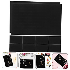 NOLITOY 10pcs Jewelry Box Pad Jewelry Showcase Pads Sponge Necklace Display Jewelry Sponge Holder Jewelry Sponge Insert Jewelry Display Sponge Pad Ring Inserts Pads Lining Velvet Bracket