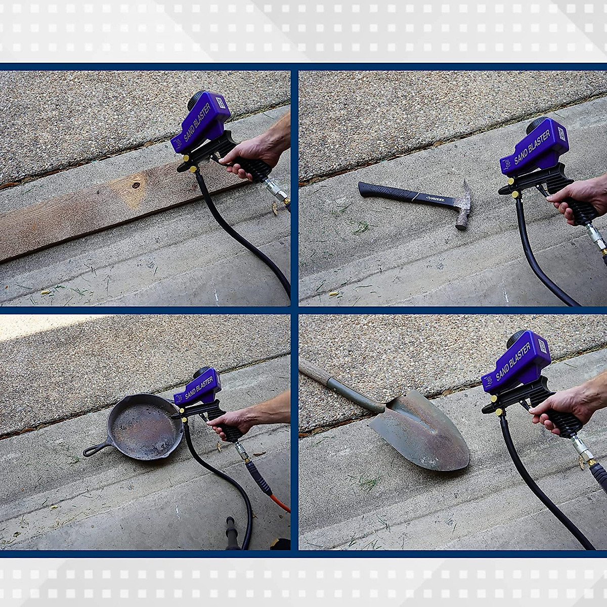 Premium Sandblaster, Oil Water Separator, Air Fittings Bundle