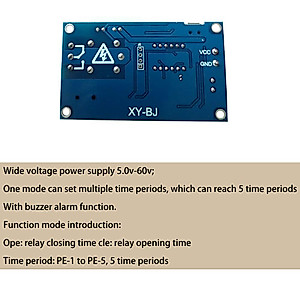 Acxico 1Pcs Real-time Timing Relay Module Switch Control Clock Synchronization Delay Timer Module 24H Timing 5 Time Periods