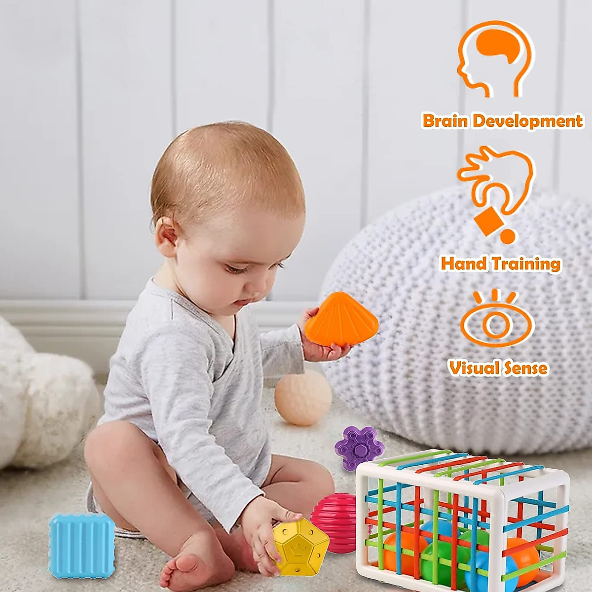 RtLvio Montessori Toys for 1 Year Old, Baby Toys 12-18 Months, fine Motor Skills Toys. Toys and Gifts Suitable for The Sensory Development of Boys and Girls Aged 1-3