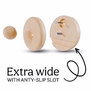 Tapestry Wall Hangers Clips 4 Pack - Quilt Hanger for Wall for Display, Quilt Rack - Rug Hangers for Walls, Round Clamps for Blankets and Other Textile (Natural)