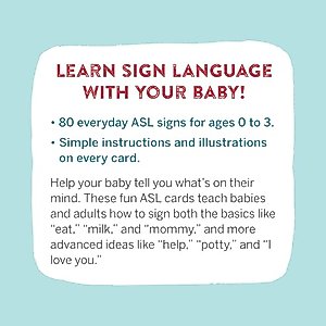 My First Baby Sign Language Flash Cards: Essential ASL Signs to Learn and Practice