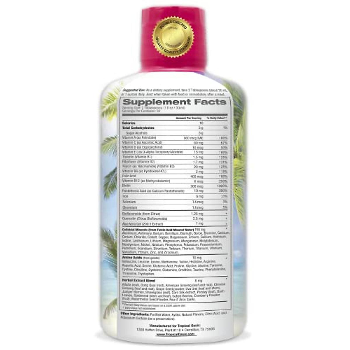 Premium Liquid Multivitamin for Women | Sugar Free Women’s Multivitamin | 100+ Vitamins, Minerals & Herbs Promote Anti-Aging, Heart, Brain & Bone Health |98% Absorption Rate | Non-GMO | 32 Serv