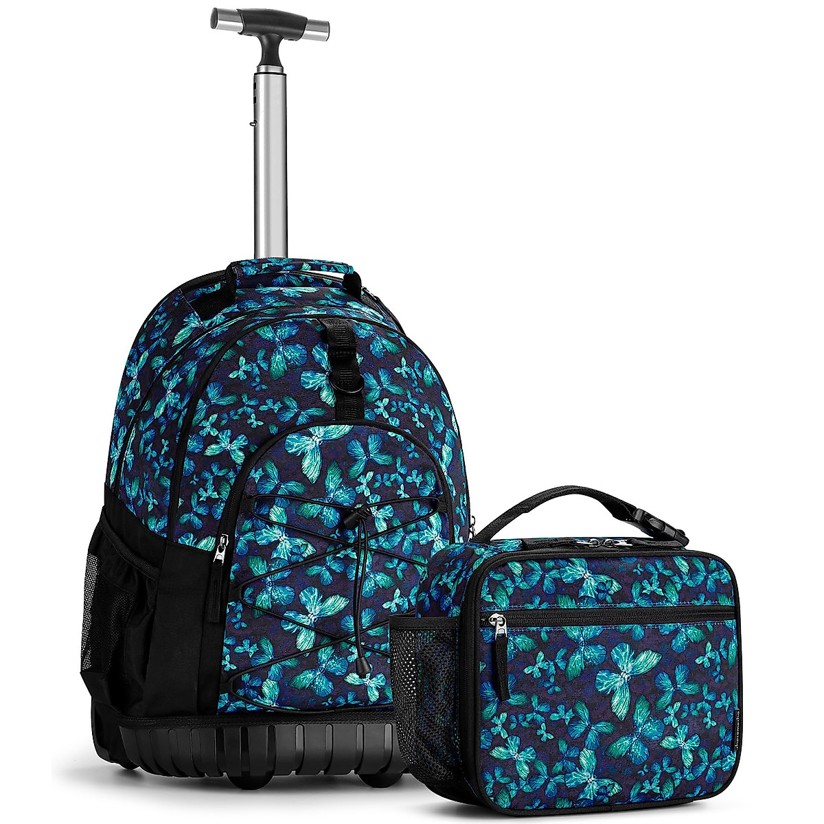 Choco Mocha Butterfly Backpack for Girls Travel School Backpack, Blue