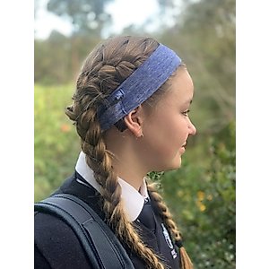 hearinghenry Junior Everyday Cochlear Implant Headband (Age 3yrs-10yrs) (Blue Galaxy)