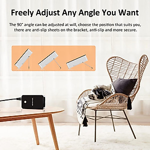 Portable Space Heater YOUCIDI Mini Desk Heater Electric Fan Air Warmer for Room/Office/Desktop Black