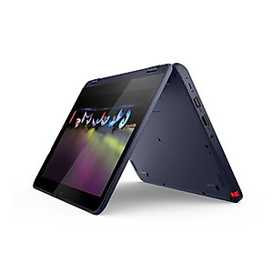 2022 Lenovo 500w Gen 3 11.6" Touchscreen Rugged 2 in 1 HD Notebook, Intel Celeron N5100 Quad-core, 4 GB RAM, 64 GB Flash Memory, Intel UHD Graphics, Abyss Blue, Windows 10 Pro, 128GB microSD