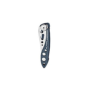 LEATHERMAN, Skeletool KBX Pocket Multitool with Knife and Bottle Opener, Columbia Blue