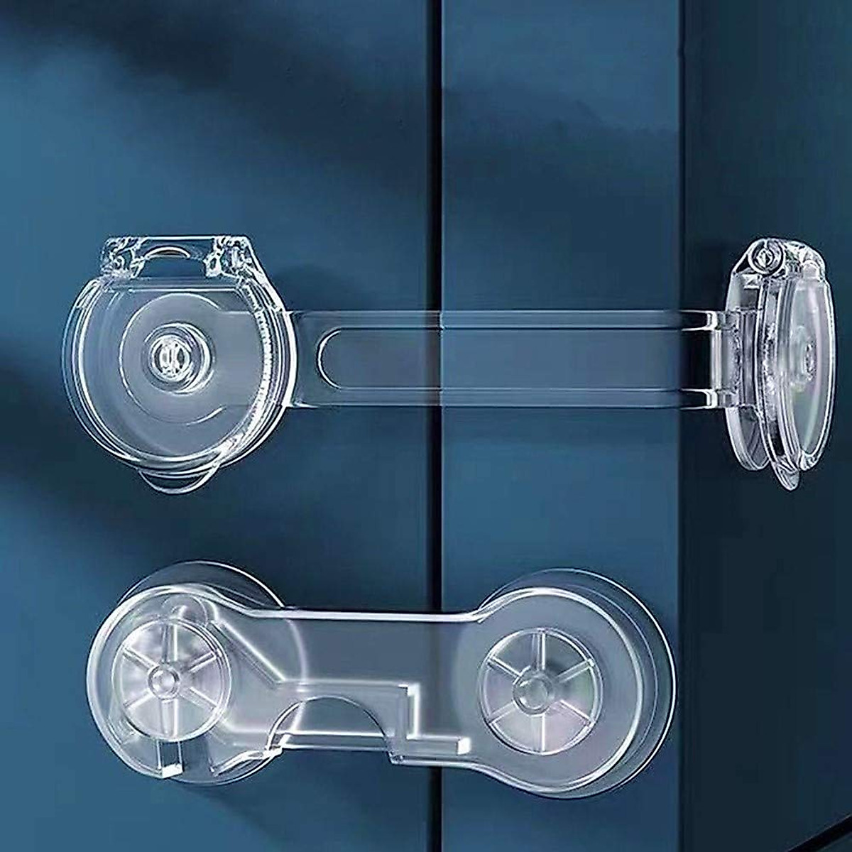 Baby Guard Child Lock Door Lock Drawer Lock Children's Door Lock Baby Guard Child Safety Lock Drawer Stopper Refrigerator Kitchen Door Stopper 360 Degree Rotation (5 Long / 5 Short)