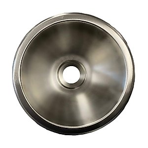 Class A Customs | 10" Round Stainless Steel Sink | 300 Series Stainless Steel | RV Camper Motor Home Sink | Concession Sink | 22 Guage