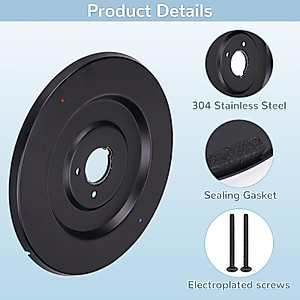 Chateau Collection Escutcheon Replacement for Moen 16090, for One-Handle Tub and Shower Faucets, Matte Black