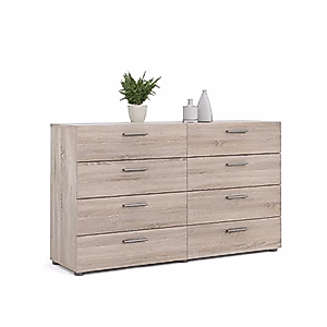 Tvilum Austin 8 Drawer Double Dresser, Truffle