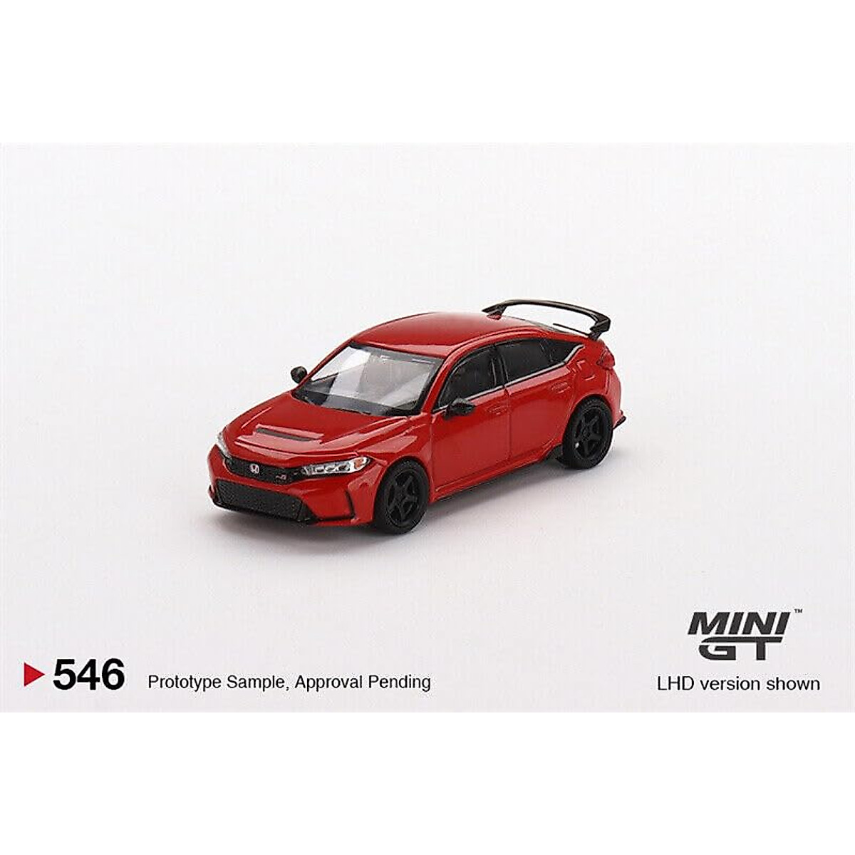 True Scale Miniatures Model Car Compatible with Honda Civic Type R Rallye 2023 W/Advan GT Wheel Red Limited Edition 1/64 Diecast Model Car MGT00546