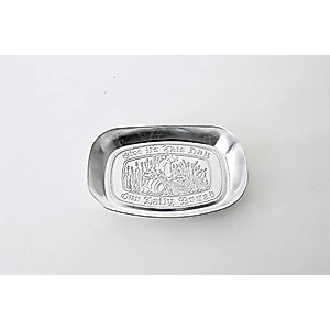 Aluminum Tray - for Bread, Keys, Phone, Jewelry, Watch, Wallet, Trinket, 8.75 Inches, Durable Rectangular Retro Trays