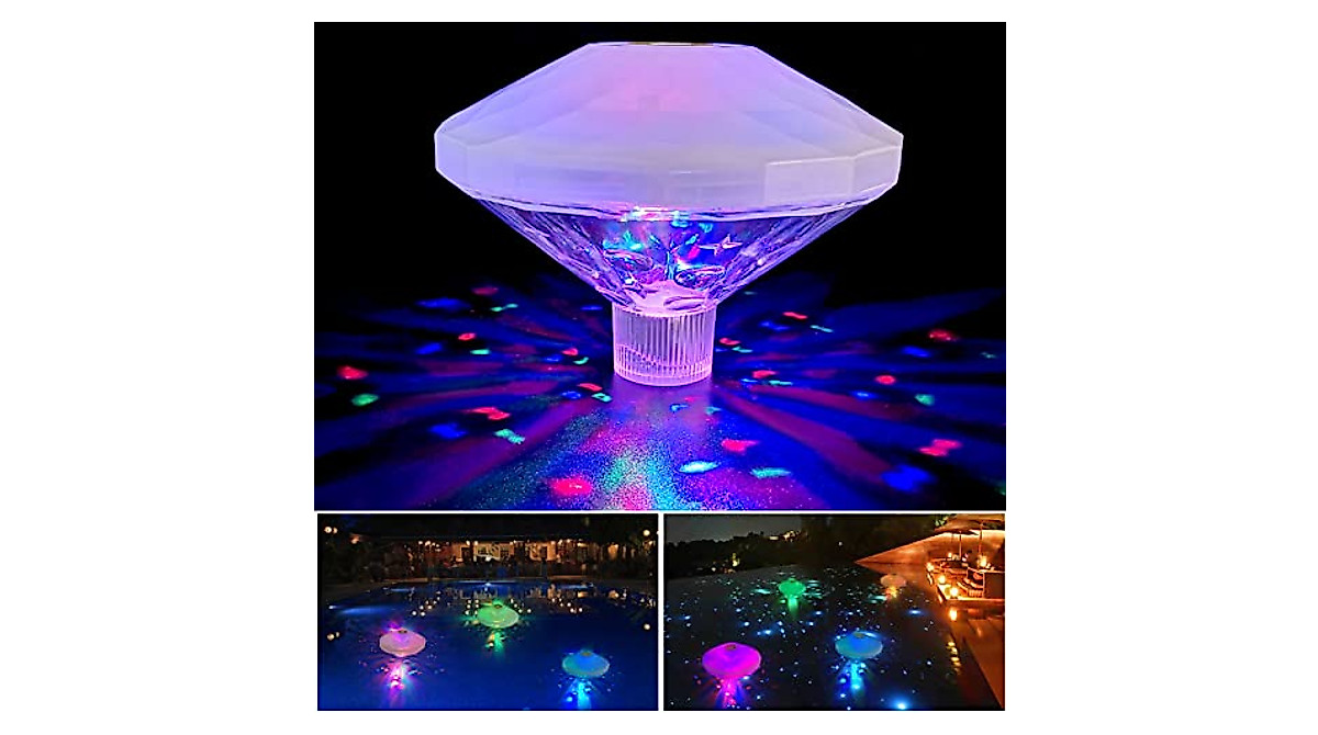 Float & Illuminate Your Pool with Colorful LED Lights - 8 Modes