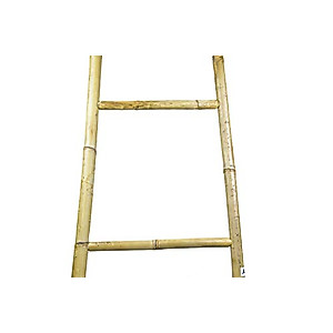 Statra Bamboo Bath Towel Ladder Rack 6 Ft, 72 x 20 x 2 Inches, Natural